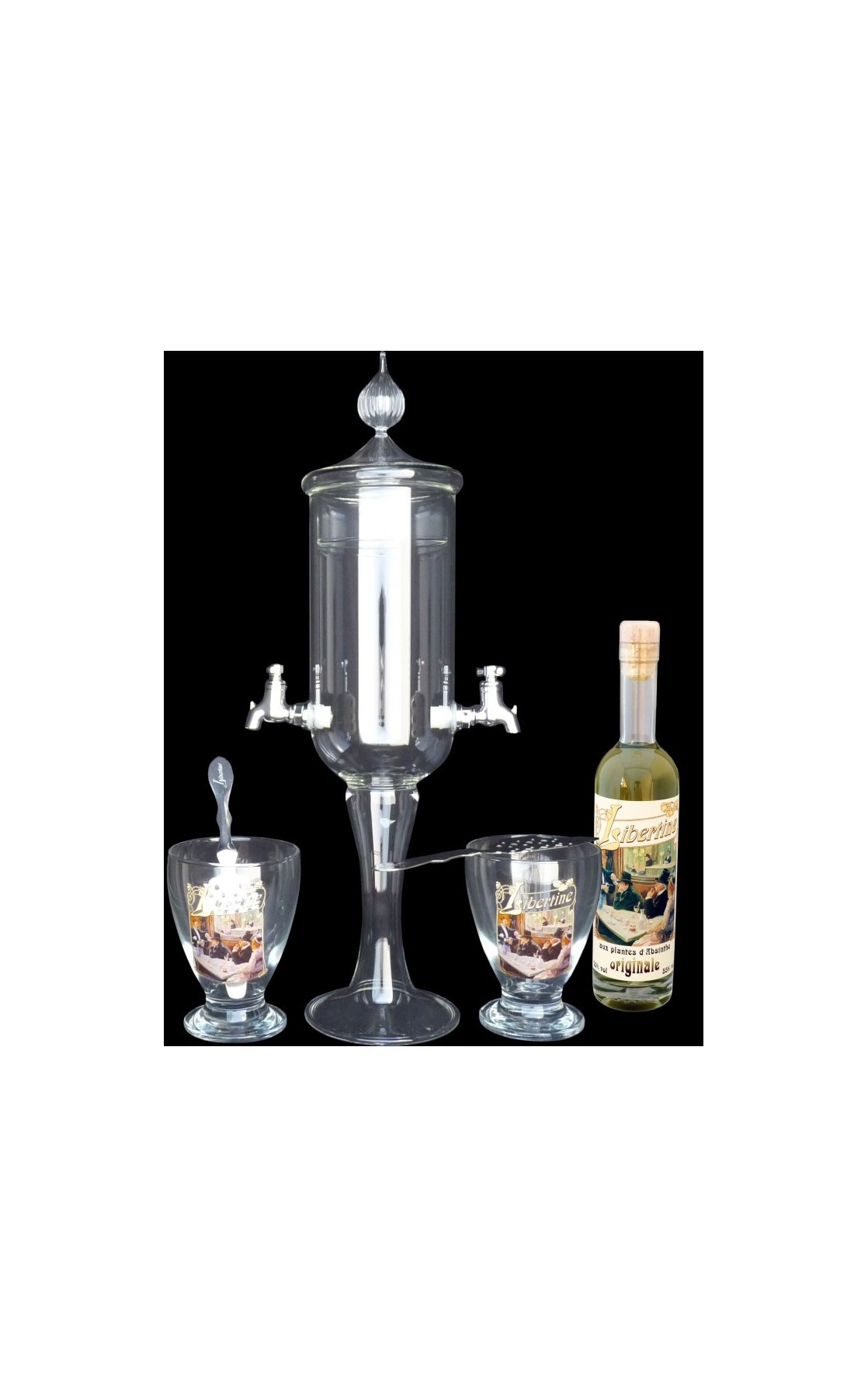 Service petite Fontaine à absinthe 2 robinets Originale